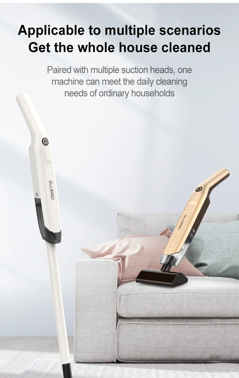 4000Pa Portable Dry Dust Sweeper Small Desktop Vacuum Cleaner Cordless ...