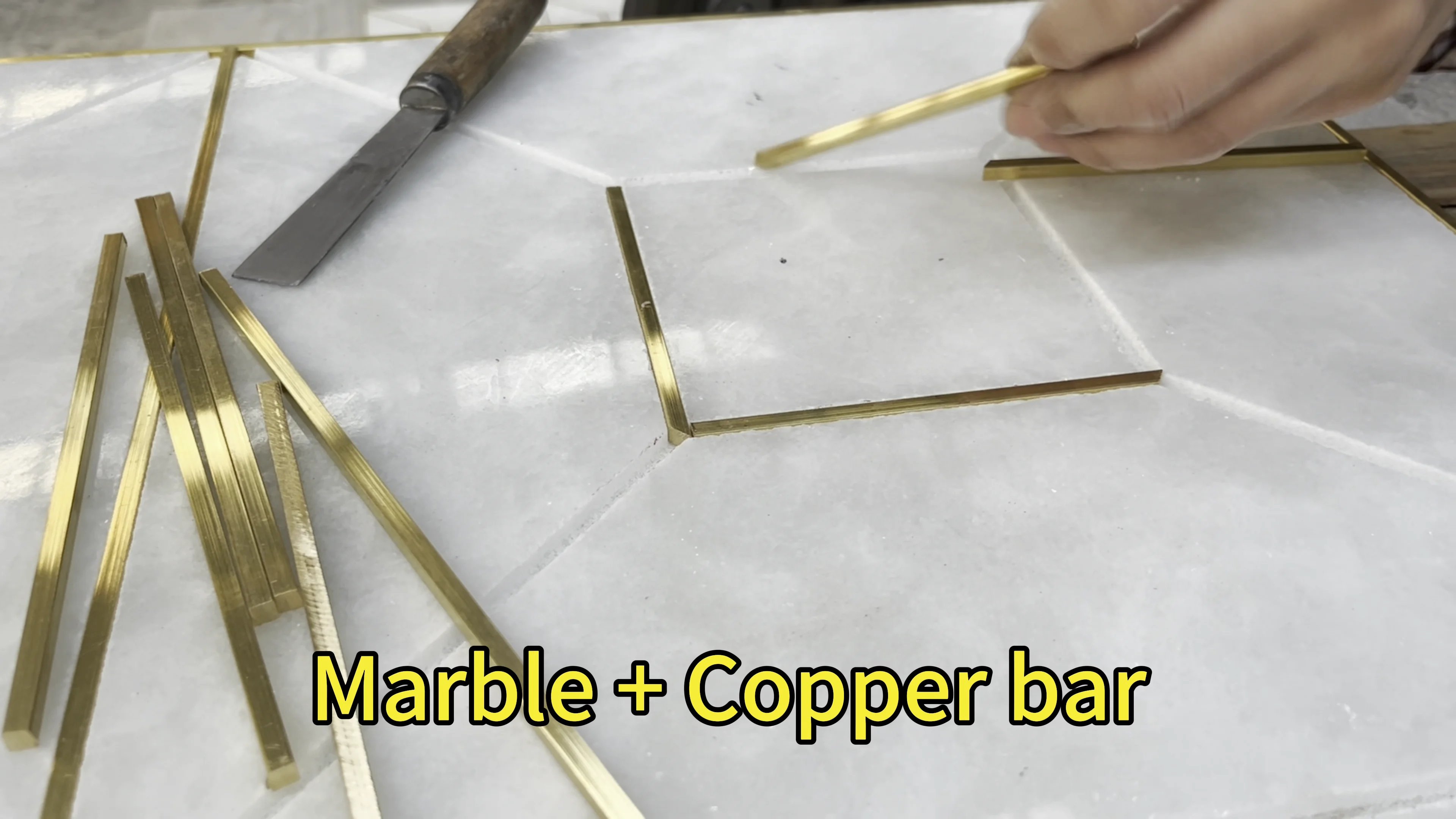 Natural Marble Waterjet Metal Brass Medallion Decoration Tile Inlay ...