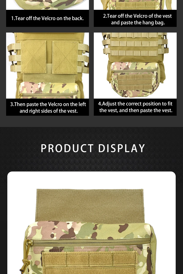 Action Union Flap SAC 2.0 Tactical Molle Dump Drop Pouch Plate Carrier ...