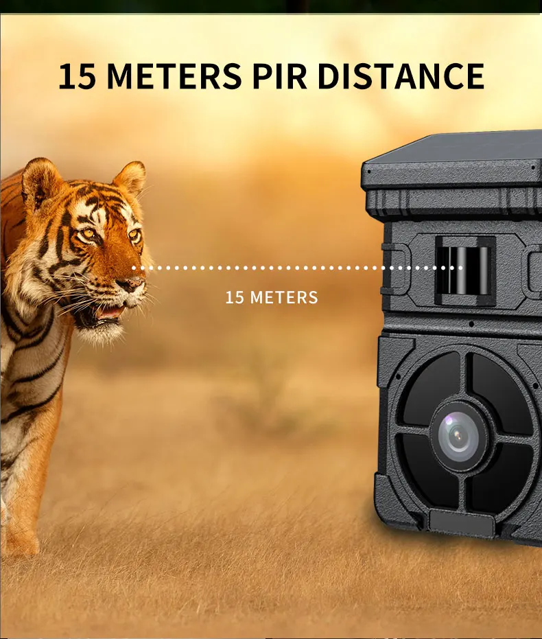 Hdking Dual Solar Power Outdoor Security Street Surveillance Wireless ...