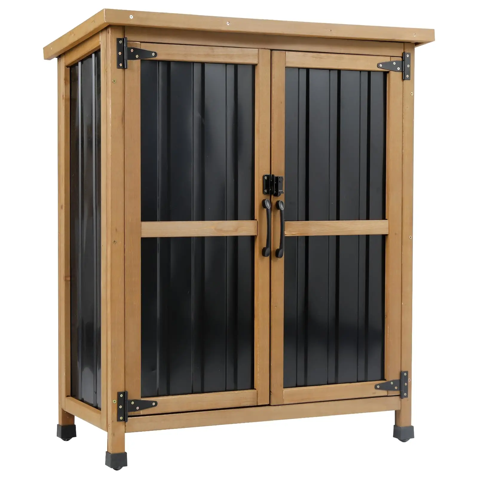 Outdoor Small Garden Shed Double Lockable Doors With Waterproof Roof ...