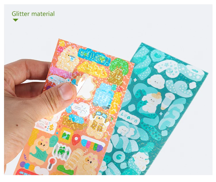 Clear Adhesive Logo Sticker Label Paper Vinyl Die Cut Holographic ...