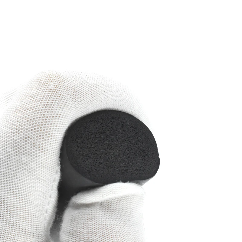 Epdm Foam Round Black Slurry-stopping Sponge Rubber Strip Waterproof ...