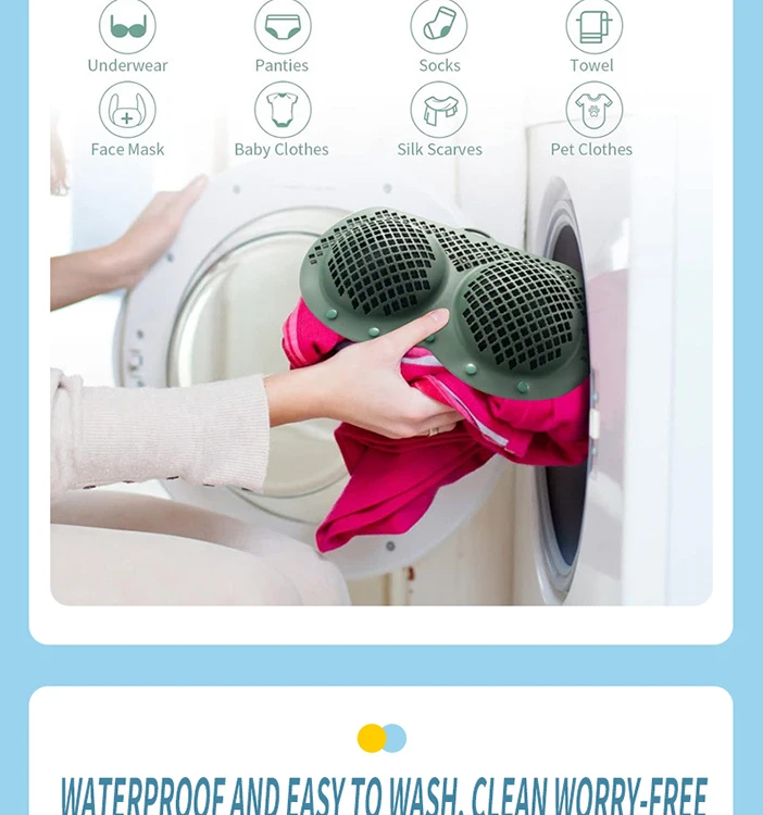 Eco Friendly Silica Gel Washing Machine Bags for Lingerie