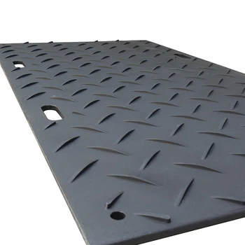 Heavy Duty 4x8 Plastic Uhmwpe Hdpe Temporary Construct Excavator Road Mats Swamp Ground Floor ...