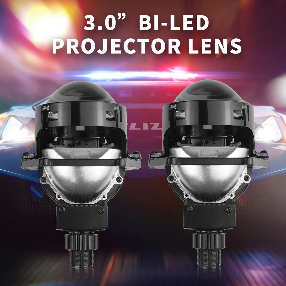 Auto Headlamp Retrofit 65W Bi LED Projector Lens H7 Non-Destructive 3 ...
