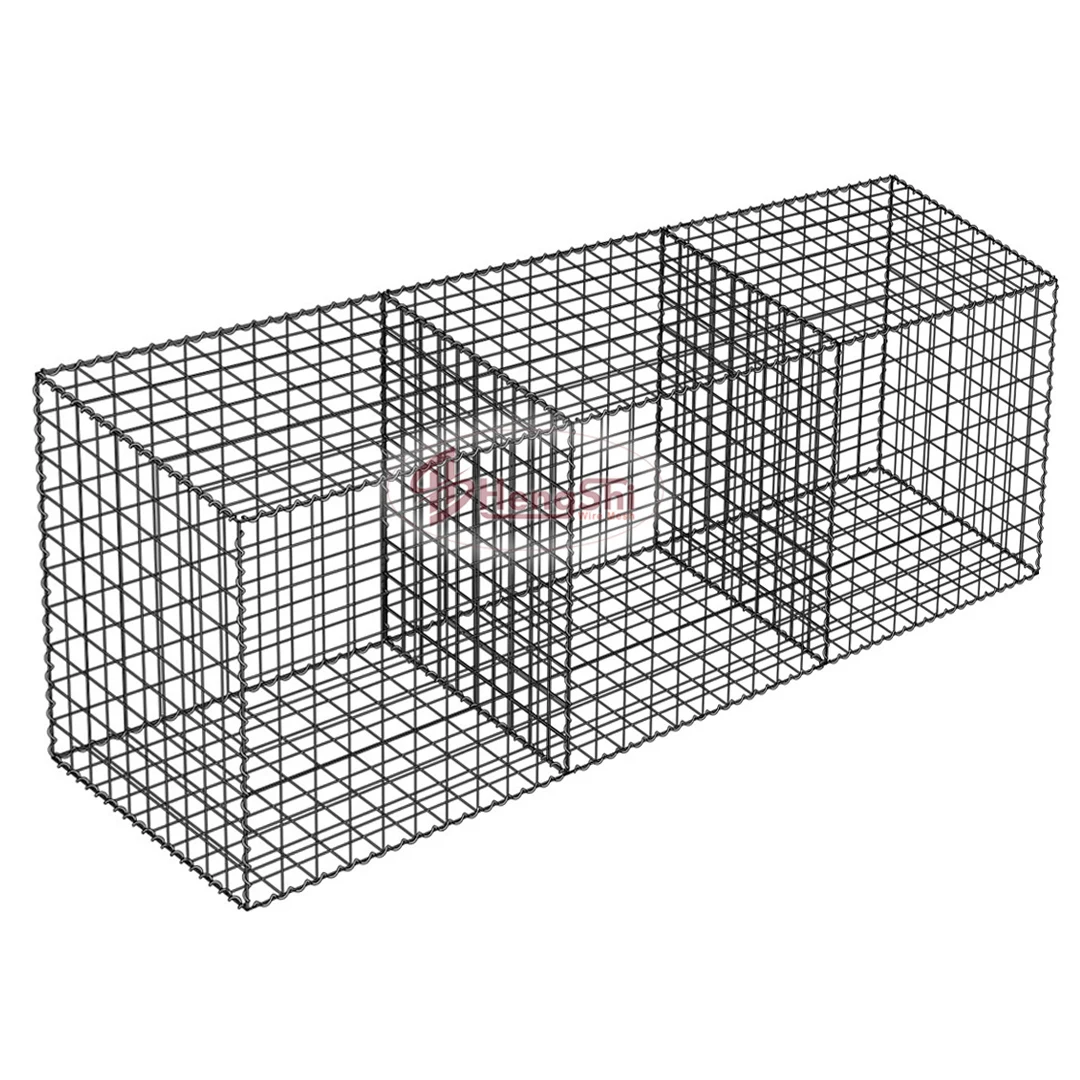 2x1x1m gabion box and gabion basket price/ welded gabion wall used for ...