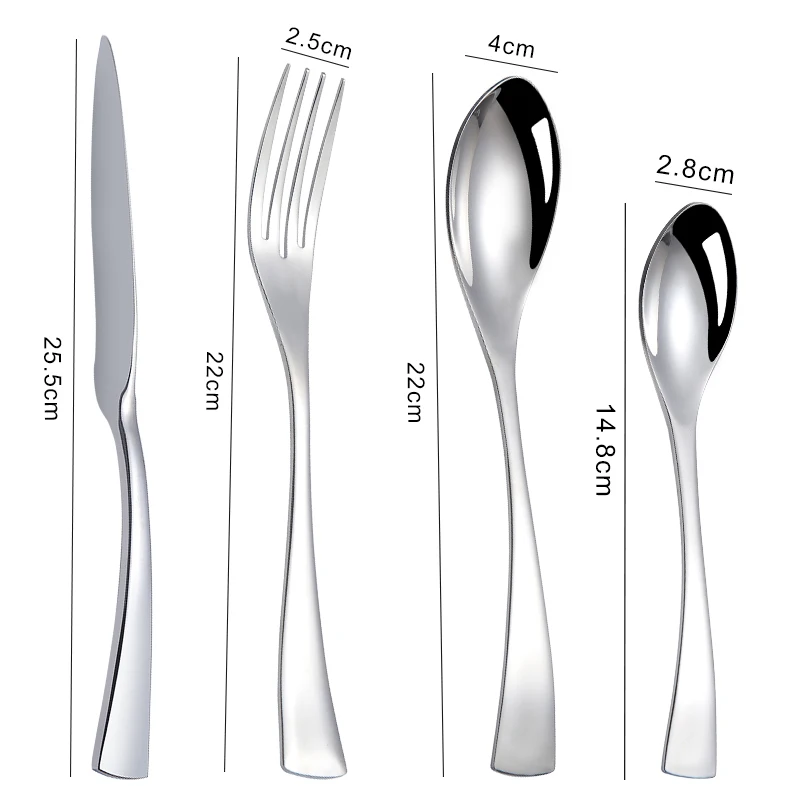 Elegant Luxury Hotel Kitchen Customize Cuttlery Set 201 Stainless Steel ...
