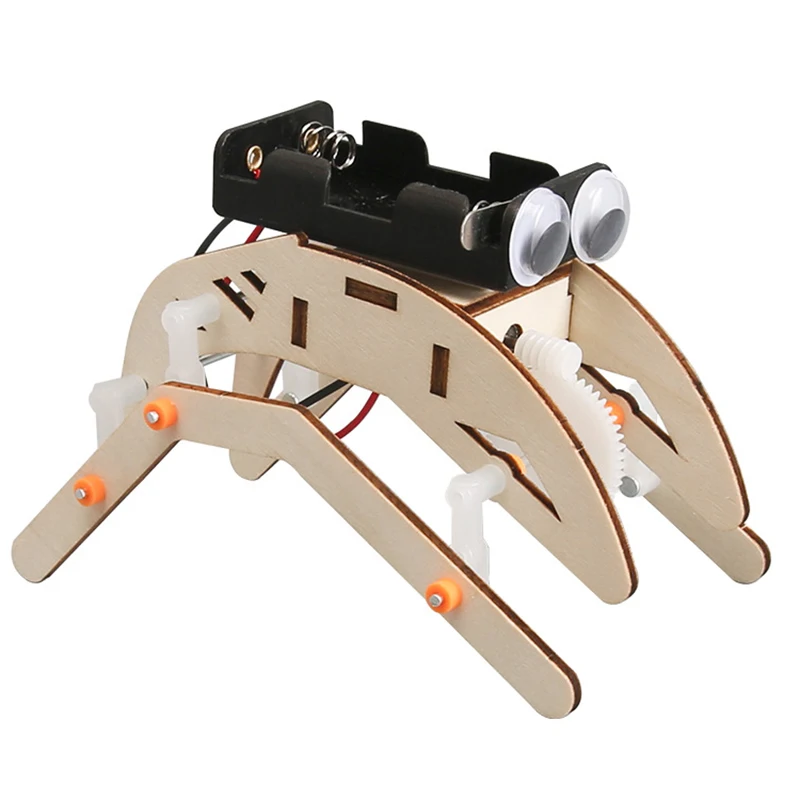 OKYN-G6765 DIY Wooden Spider Robot Model with Bionic Technology for ...