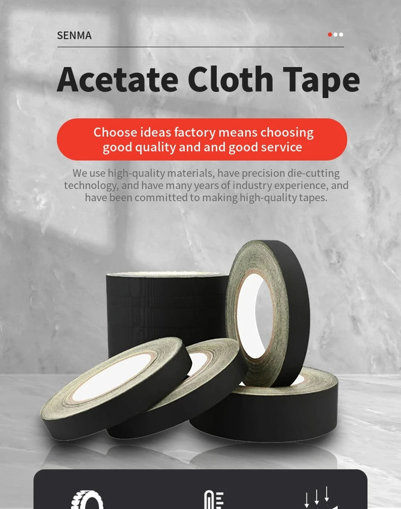 New Arrival High Temperature Tape Insulation Tape Acetate Cloth Tape ...