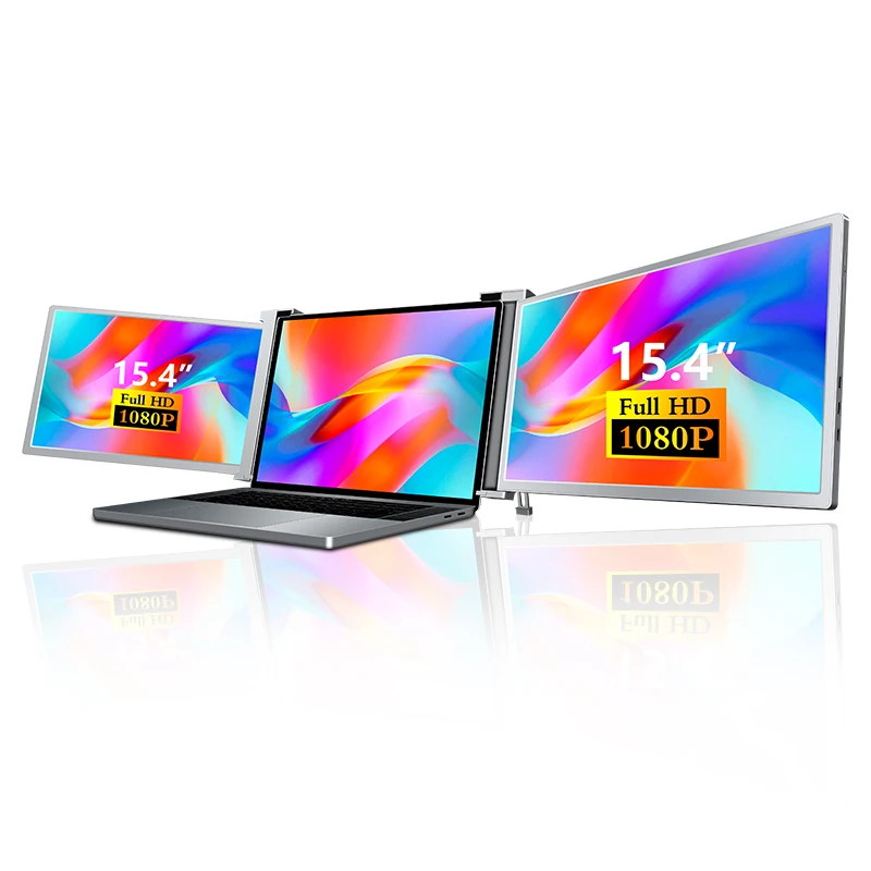 Dual Screen Laptop Portable Monitor For Laptop Dual Screen Tri Screen ...