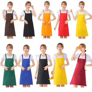 Good Quality Custom Logo Colorful Aprons For Women Kitchen Apron - Buy ...