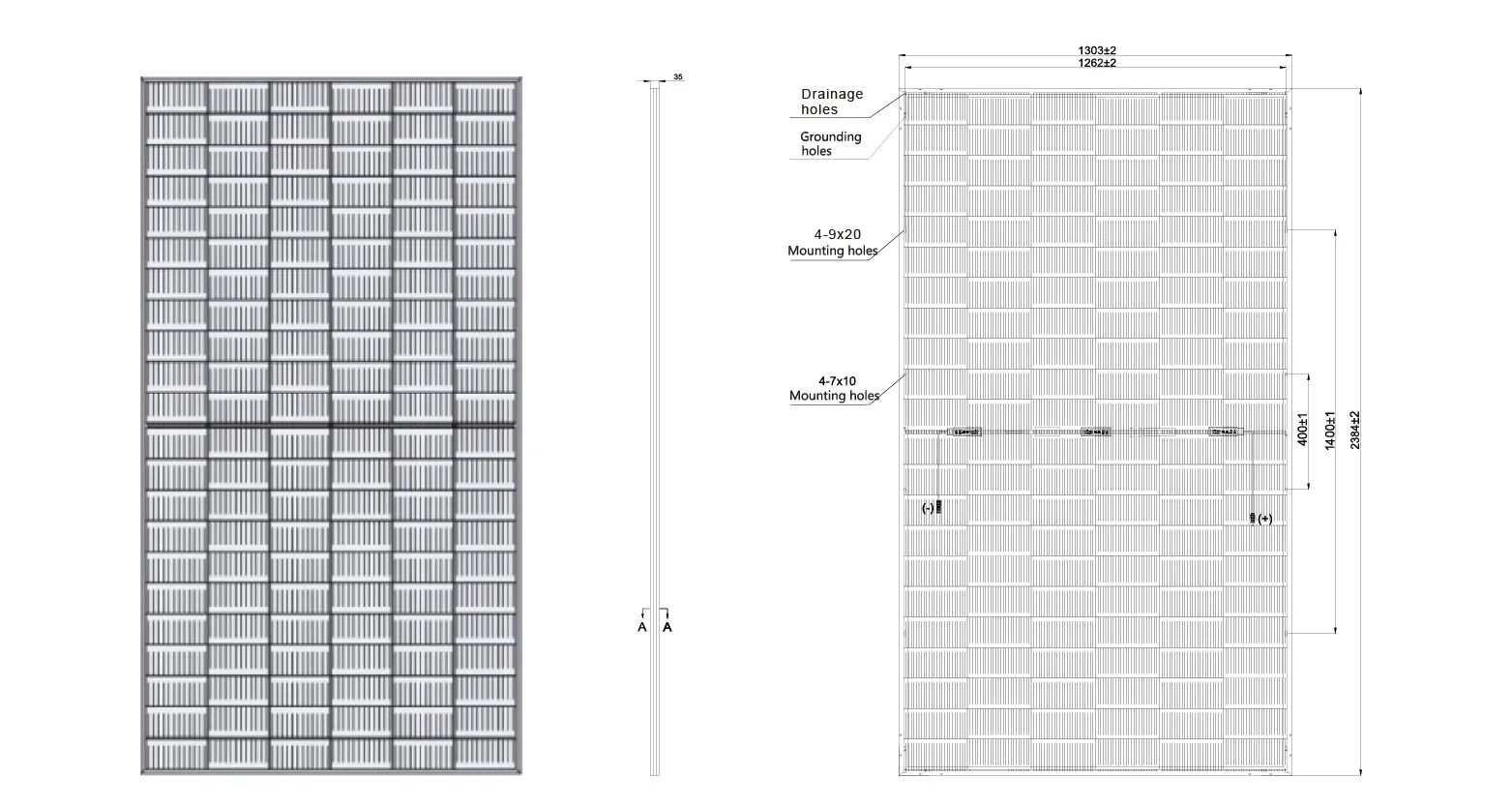 Hjt Bifacial Double Glass Solar Panels 700w 710w 720w 730w Photovoltaic ...