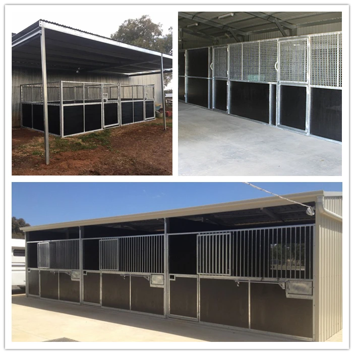 Black Steel Portable Movable Horse Stables,Temporary Horse Stalls ...