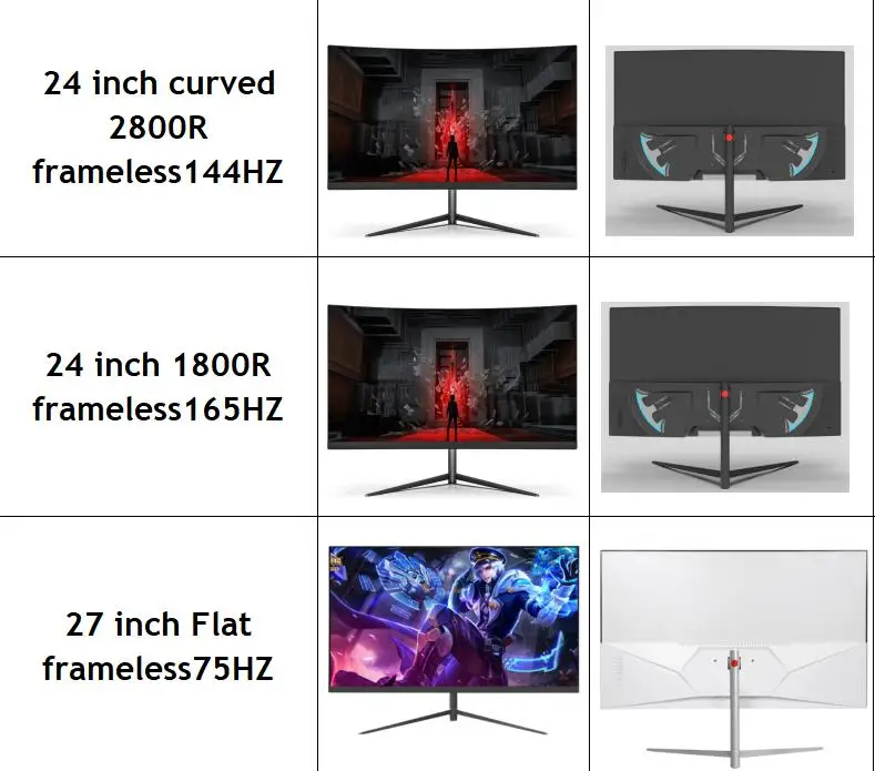 Monitor Pc 24 27 32 34 49 Inch Gaming Monitor Anti-blue Light Lcd Screen 144hz 165hz 240hz ...