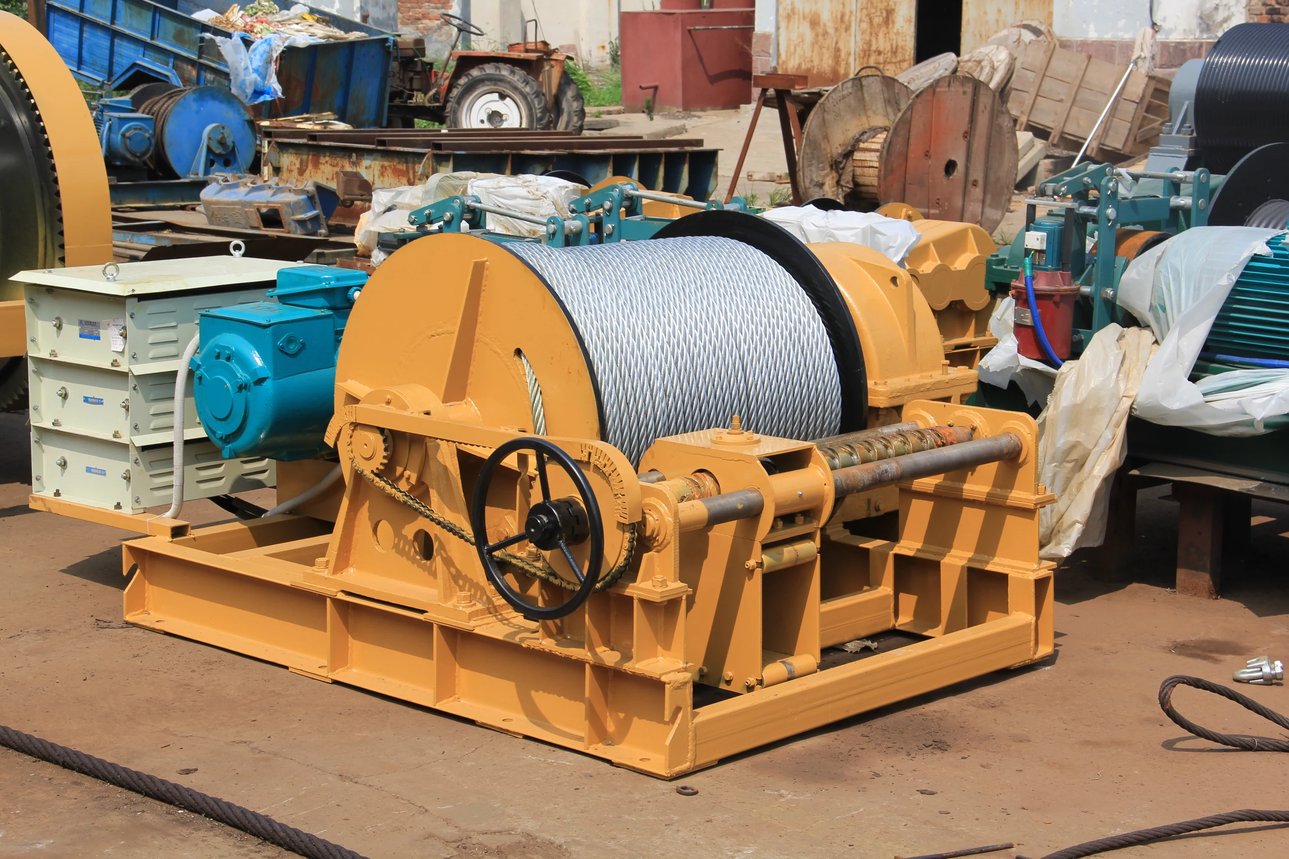 JM Model Ship Pulling Launching Electric Ramp Winch 60t for Boat Heavy ...