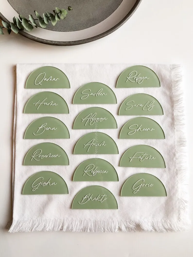 Custom Clear Acrylic Table Place Cards Acrylic Signs For Wedding Blank ...