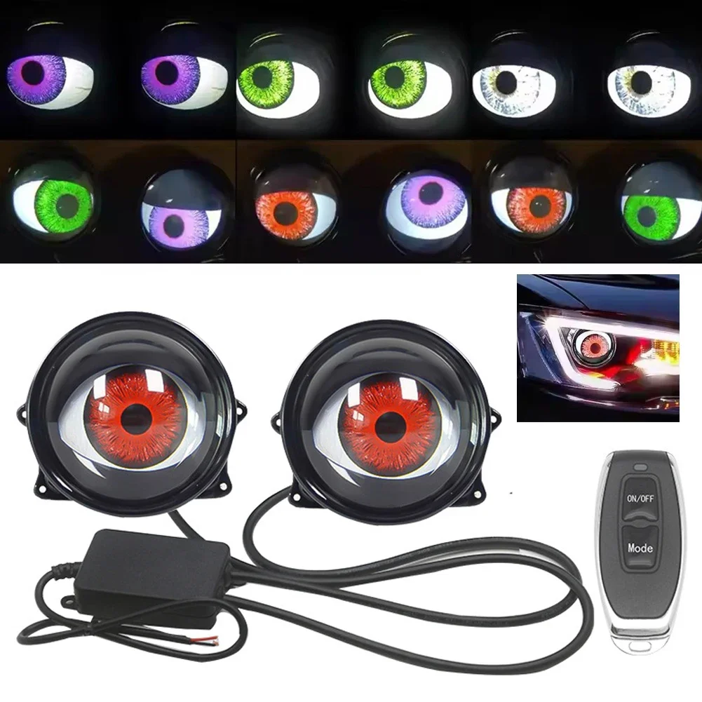 3 Inch Most Popular Car Led Headlight Blink Angel Eye Devil Eye for ...