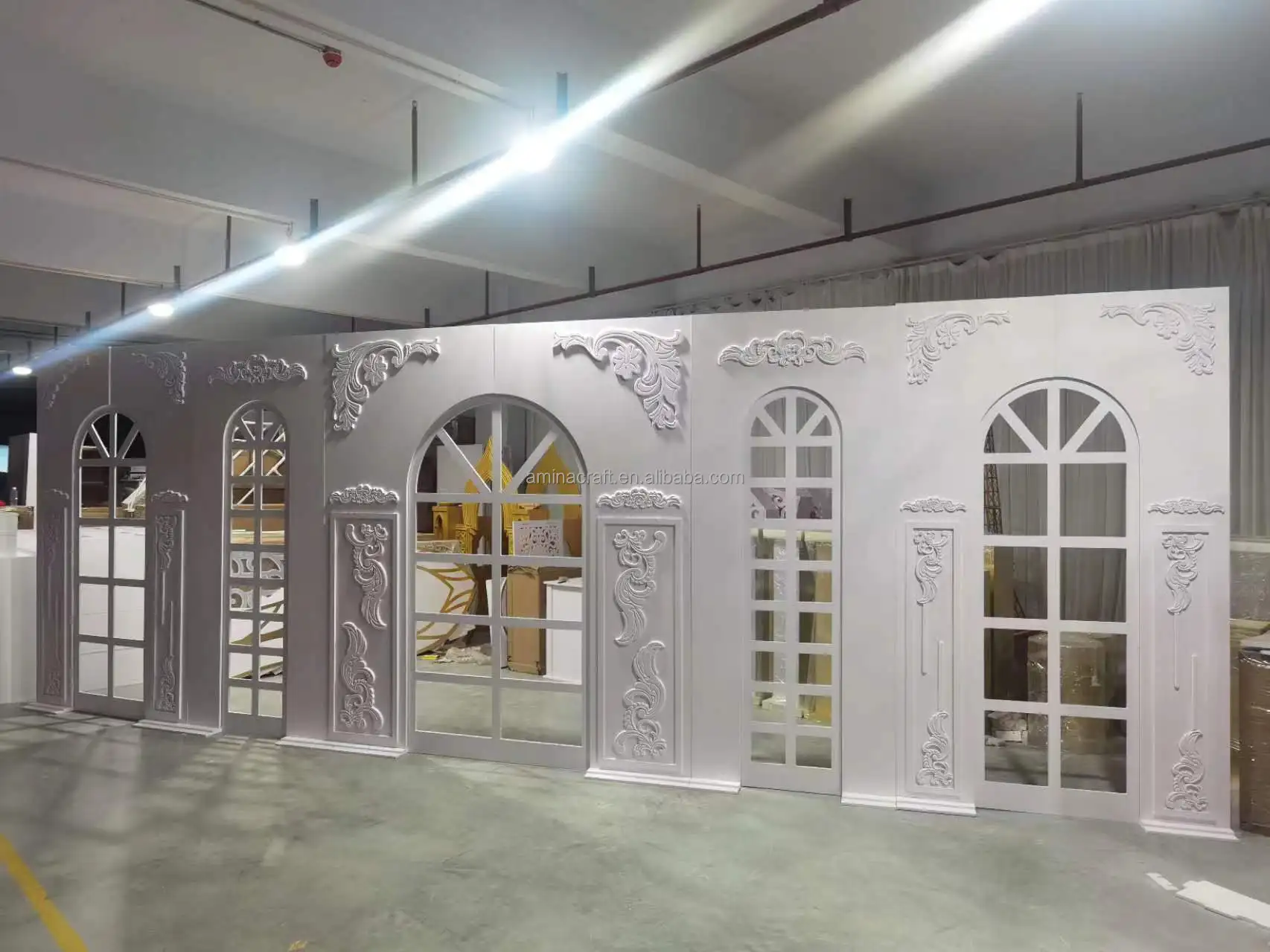 Amina Craft White Pvc Backdrop Wedding White Acrylic Wedding Backdrop ...