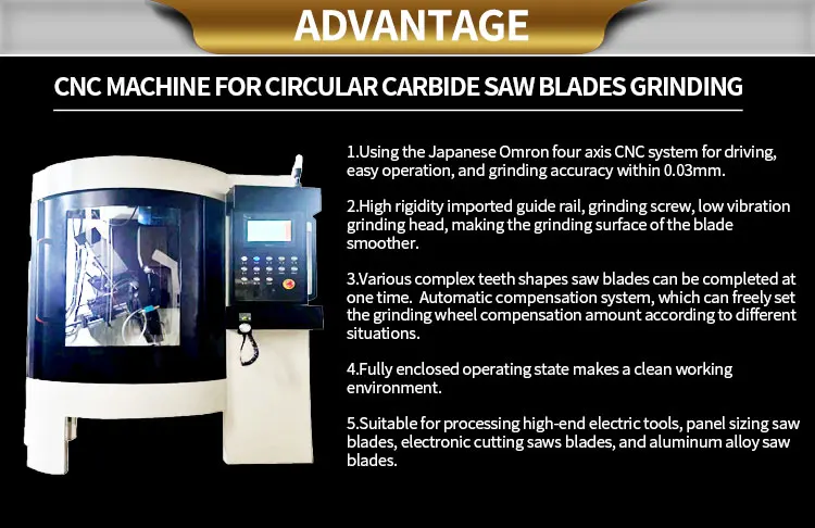 Cnc Automatic Table Saw Blade Sharpening Machine Tct Carbide Tip ...