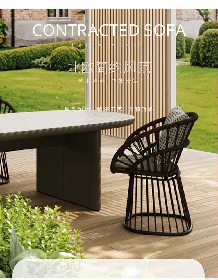 Outdoor Table and Chair Sun protection Courtyard Leisure Garden Balcony ...