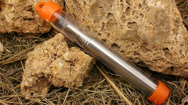 Portable Fire Starter Tube Retractable Stainless Steel Camping Blow ...