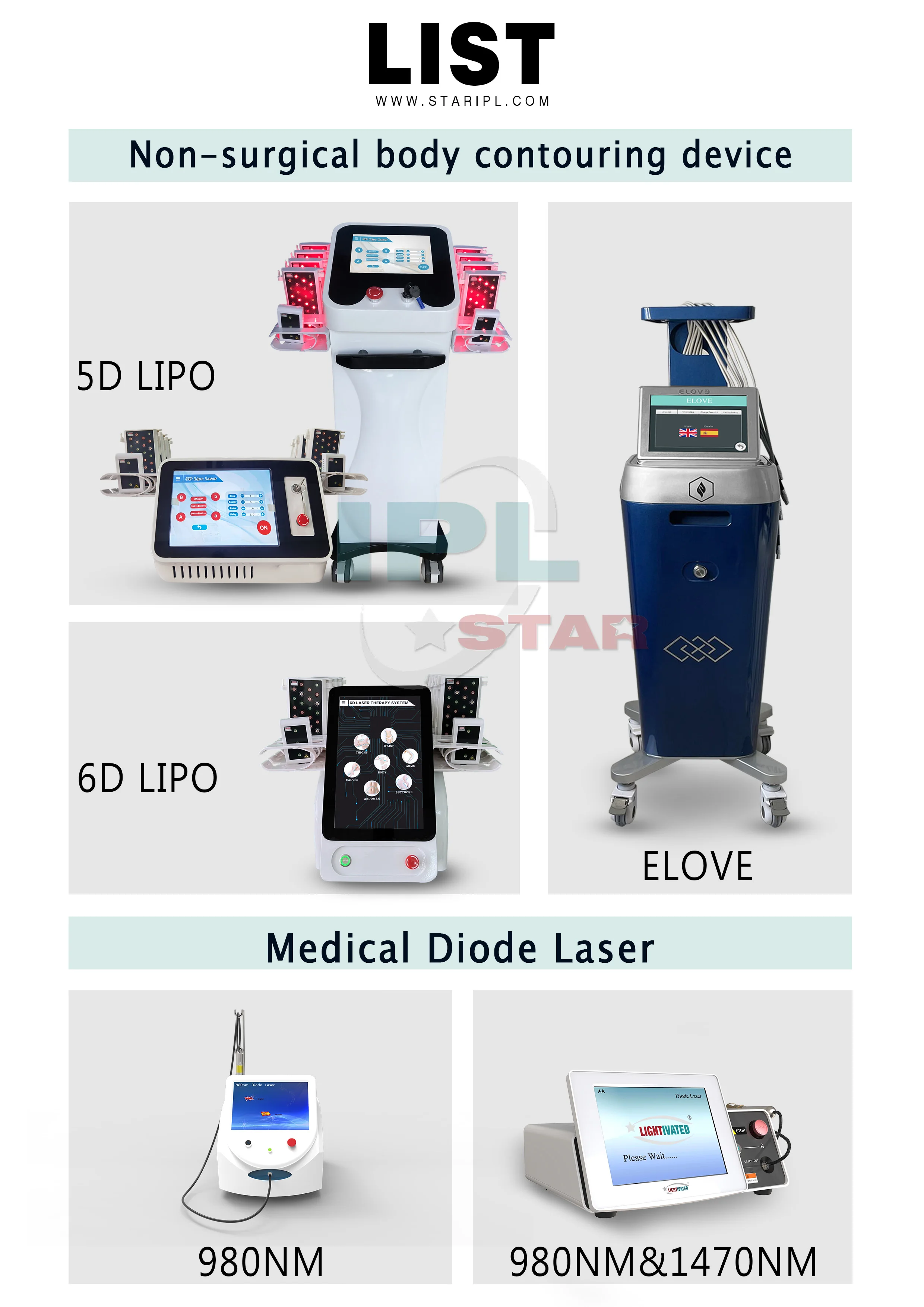 Probole Diode Laser Lipolaser Non-invasive Lipolysis Body Fat Removal ...