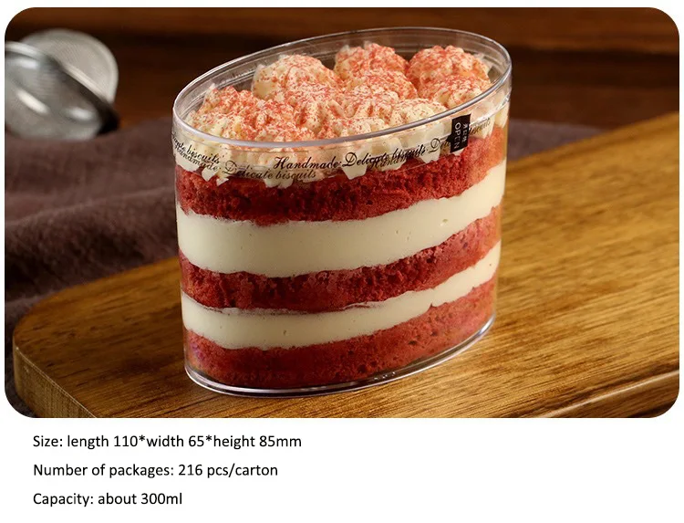 Transparent Tiramisu Box - Perfect for Dessert Packaging