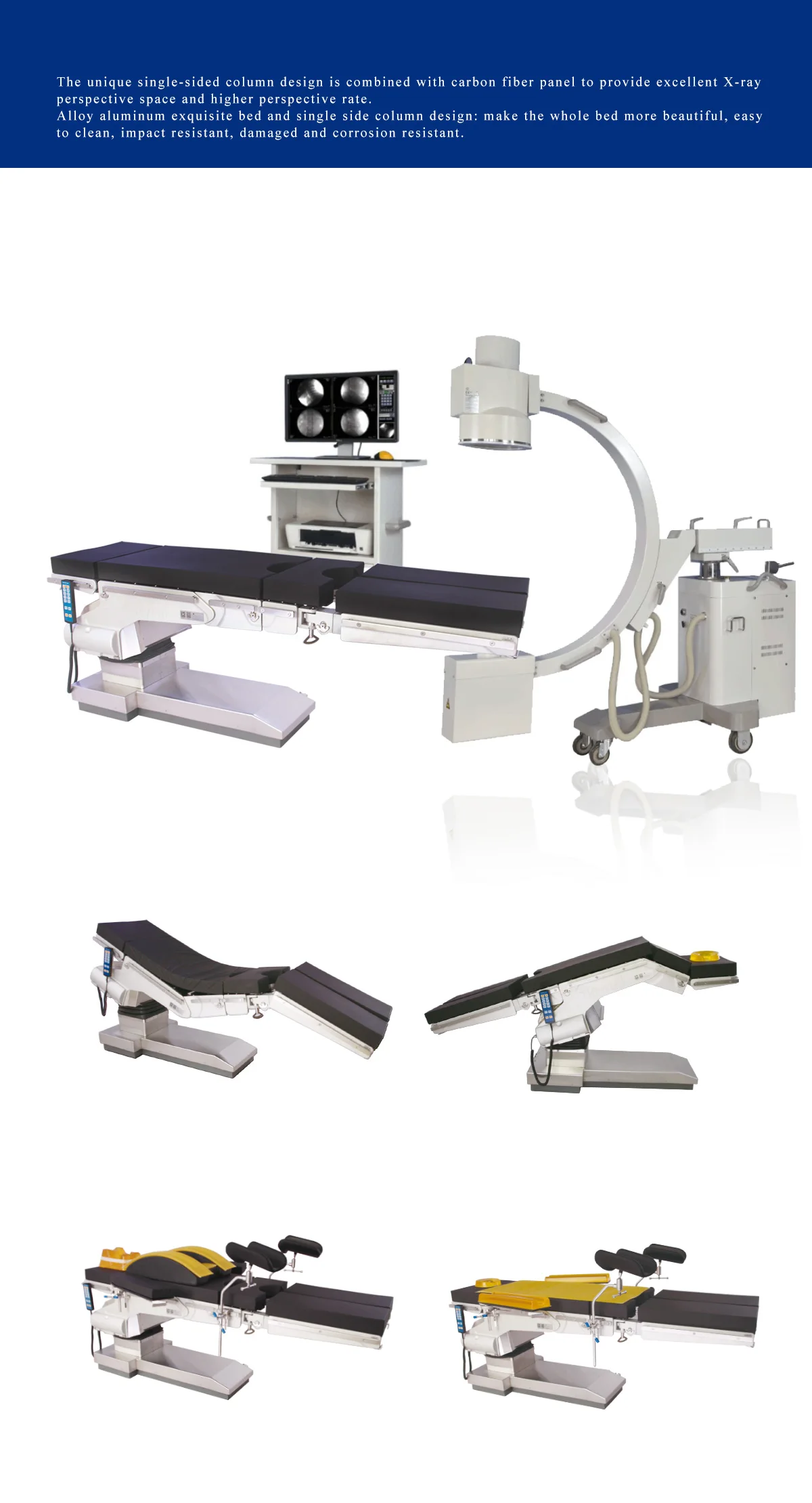 SNBASE8900Carbon Fiber Surgery Operation Table Electro-hydraulic ...