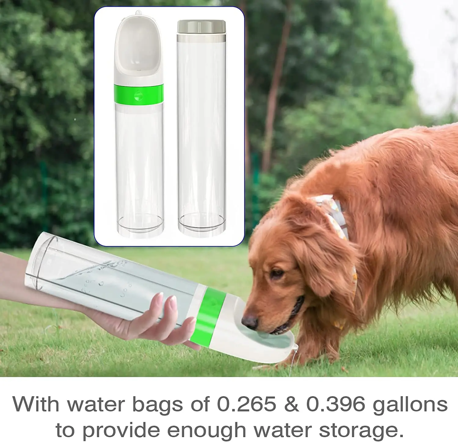 Collapsible Pet Water Bottle Outdoor Walking Dog Kittens Drinking ...