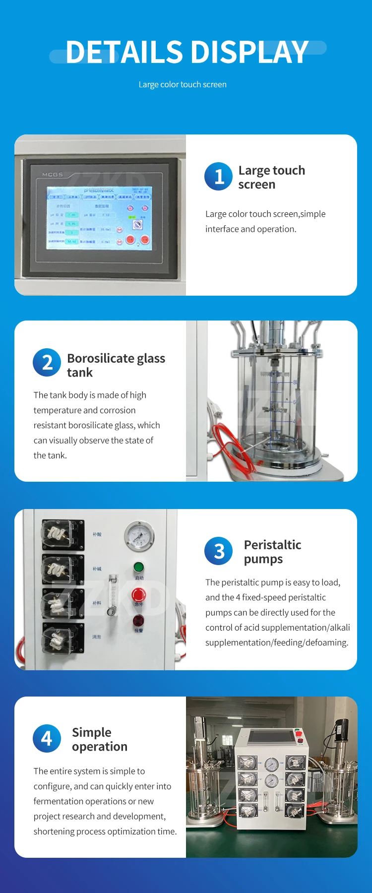 lab scale bioreactor fermentation extraction bioreactor bacteria ...