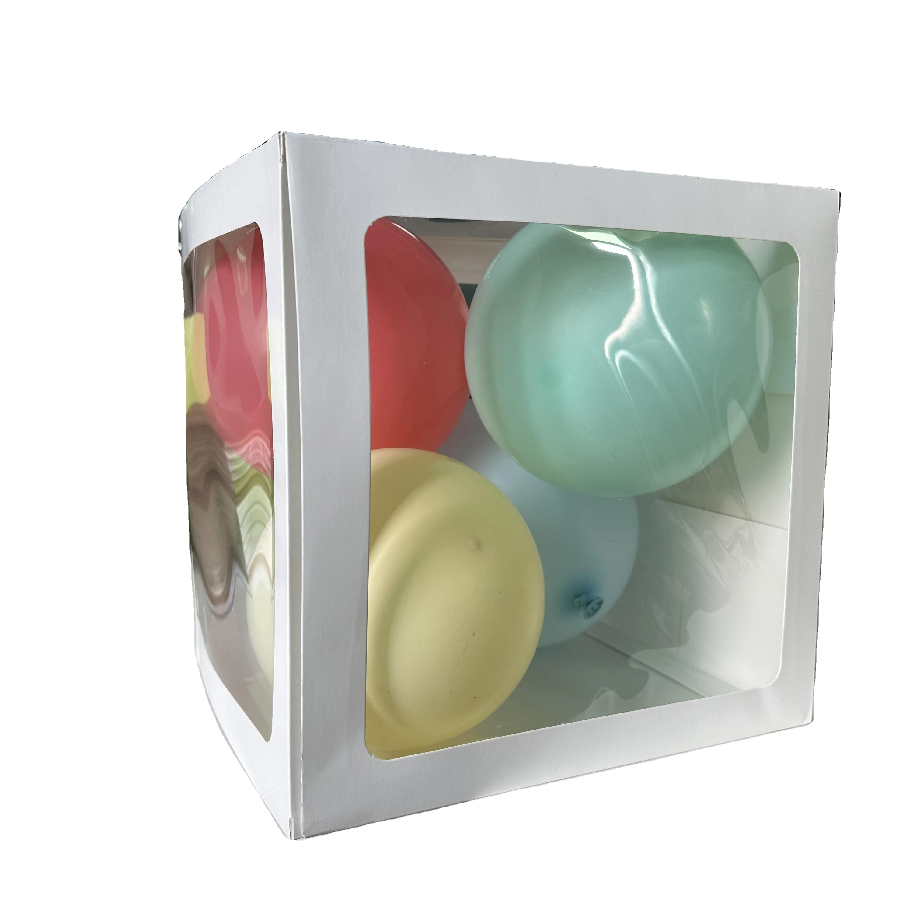 1st Birthday Blocks Balloon Box Decorations One Birthday Transparent ...