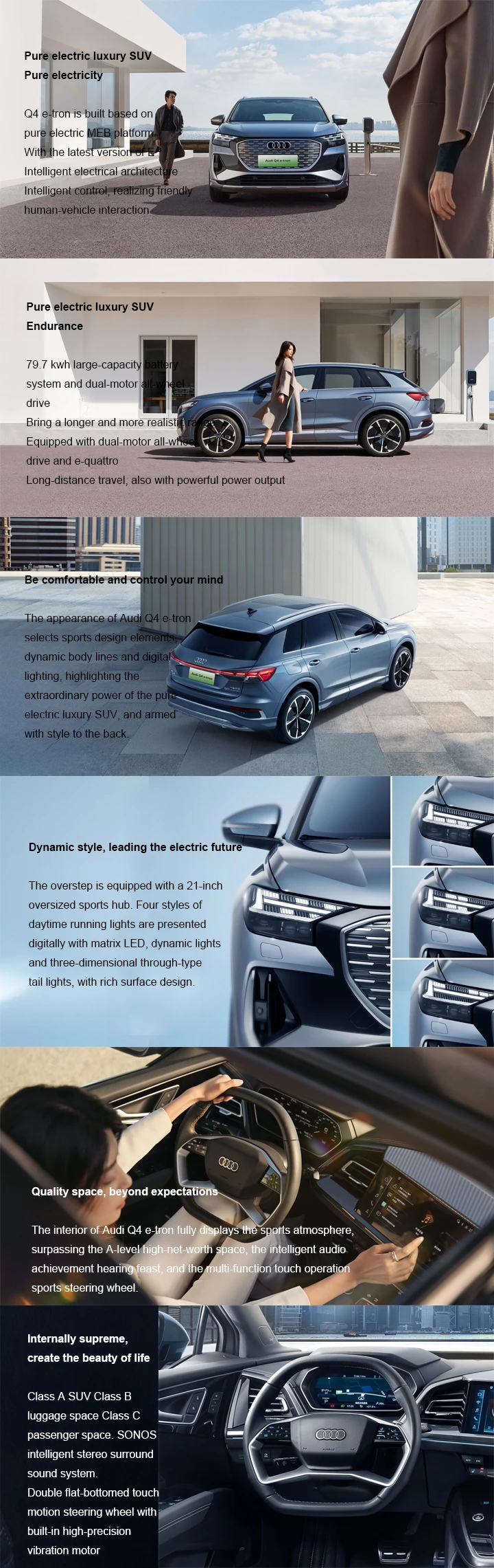 Brand New Pure Ev Audi Q4 E Tron 2024 Model Suv Audi Q4 E Tron High ...