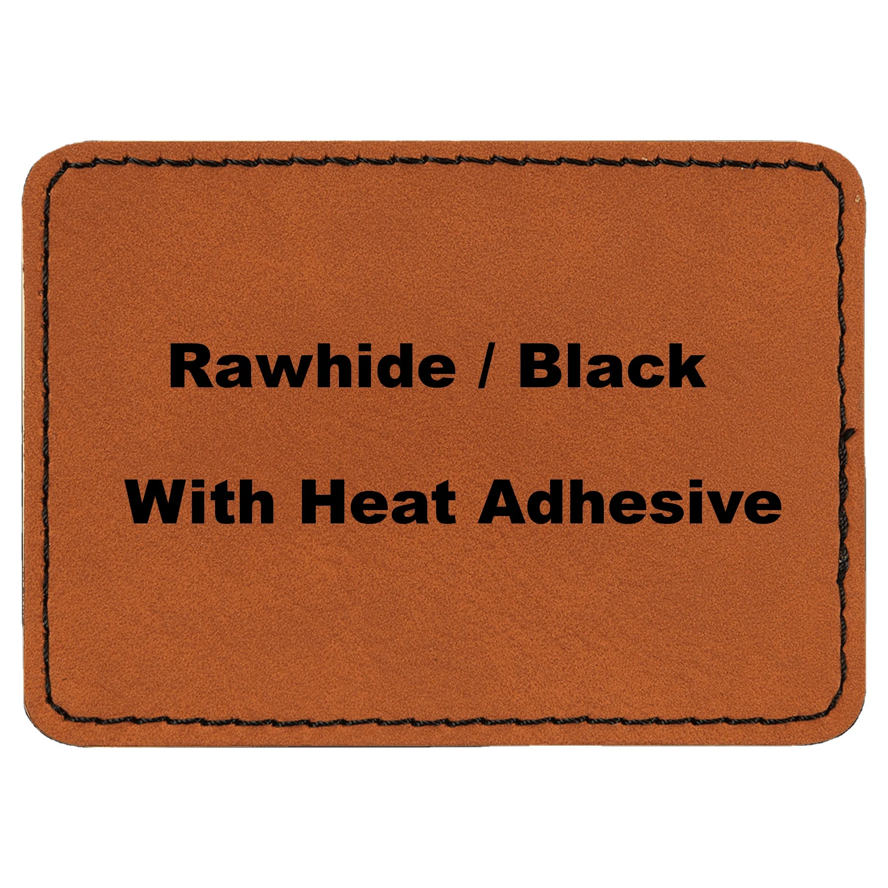 Rectangle Laser Leatherette Patch With Adhesive Blank Hat Patches ...