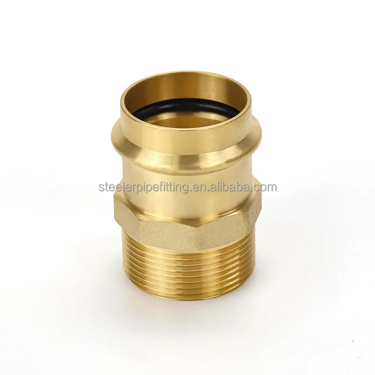Sanitary Press Fitting Copper Male Thread Straight Adapter - Buy ...
