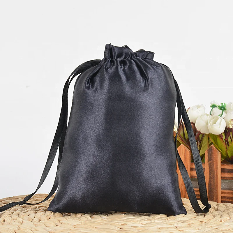 Large Custom Satin Drawstring Dust Bag Soft Luxury Shoe and Handbag ...