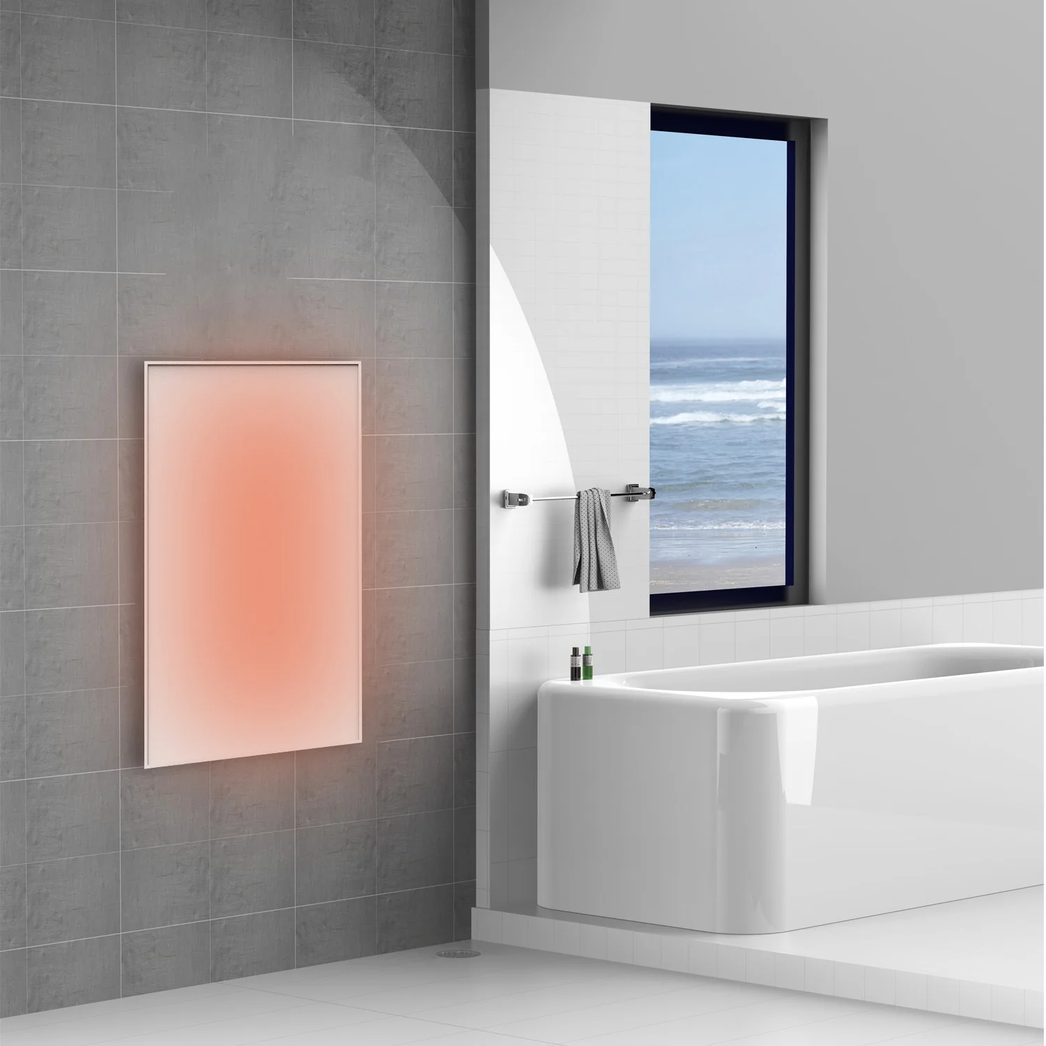 Wall Mounted Wifi Panel Electric Infrared Heating Metal Panel Heater ...