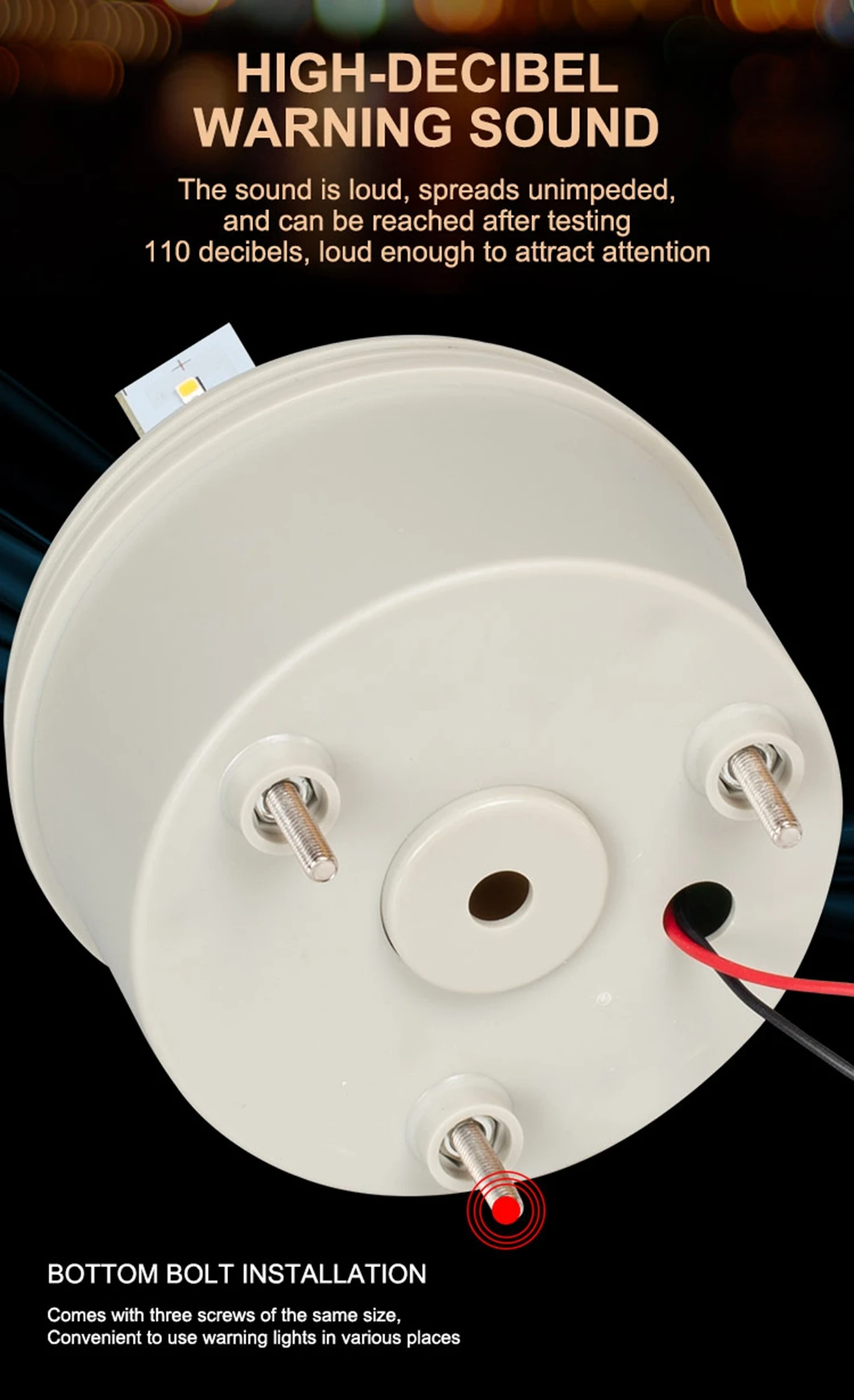 Industrial Beacon Warning Lights Ac110v-380v Led Strobe Light Flashing ...