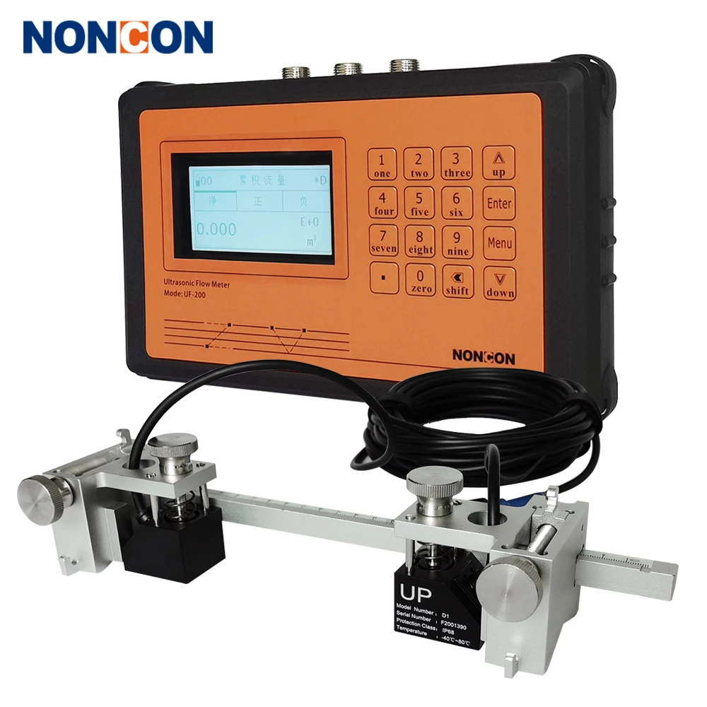 UF 200 Portable Liquid Water Ultrasonic Fuel Flow Meter