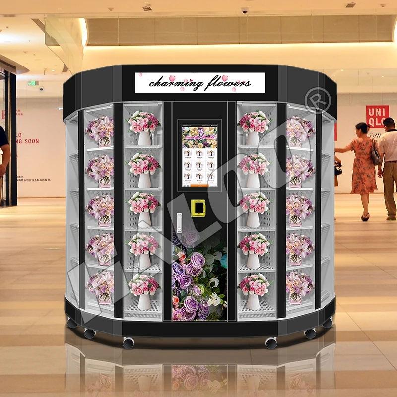 Cooling Floral Vending Machine Automatic Flower Florist Vending Machine ...