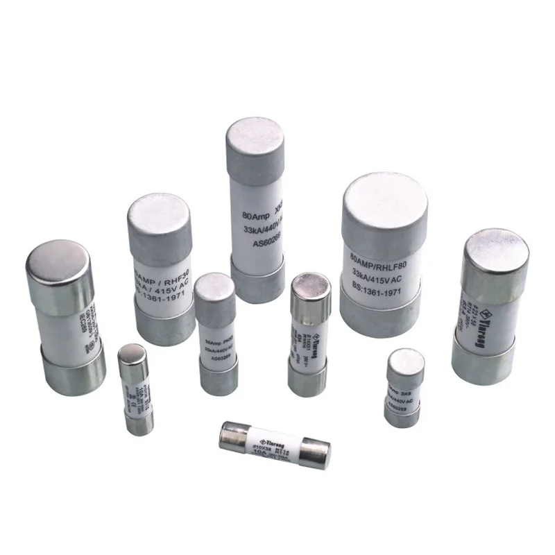 Cylindrical HRC Fuse series fuse link 1000V/690v/500v/250v 0.5A-125A ...