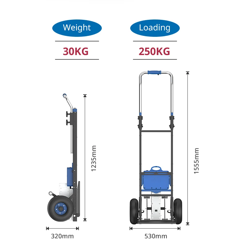 Vehicle Cargo Handling Electric Dolly For Large Weights On Stairs ...