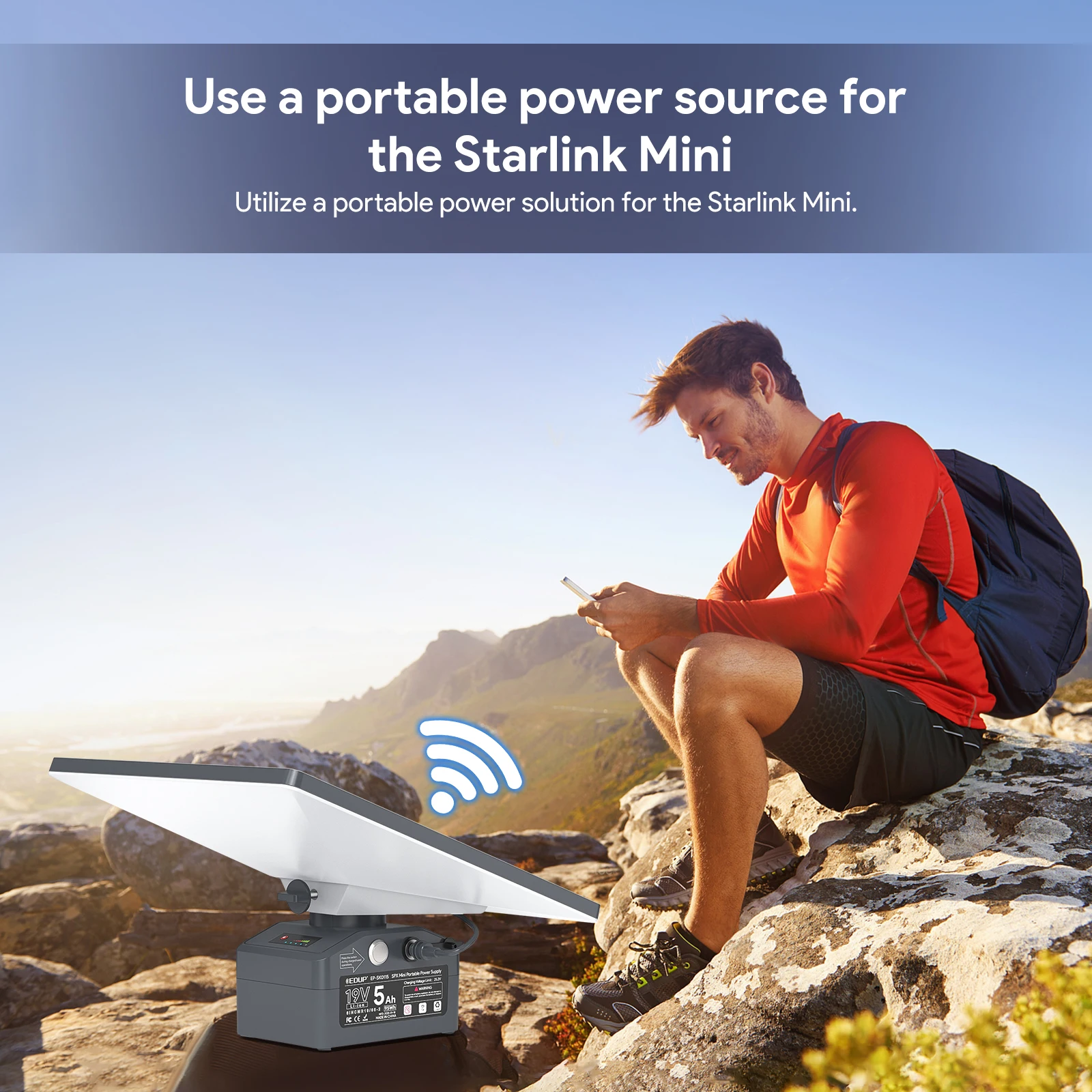 EDUP Exclusive Starlink Mini 95W Portable Power Bank 10000mAh with Long ...