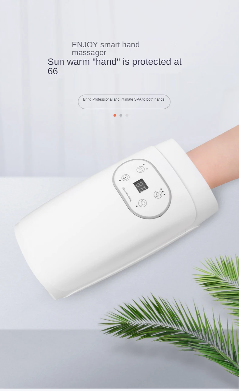 Mini Vibration Air Compression Heated Electric Hand Therapy Massager ...