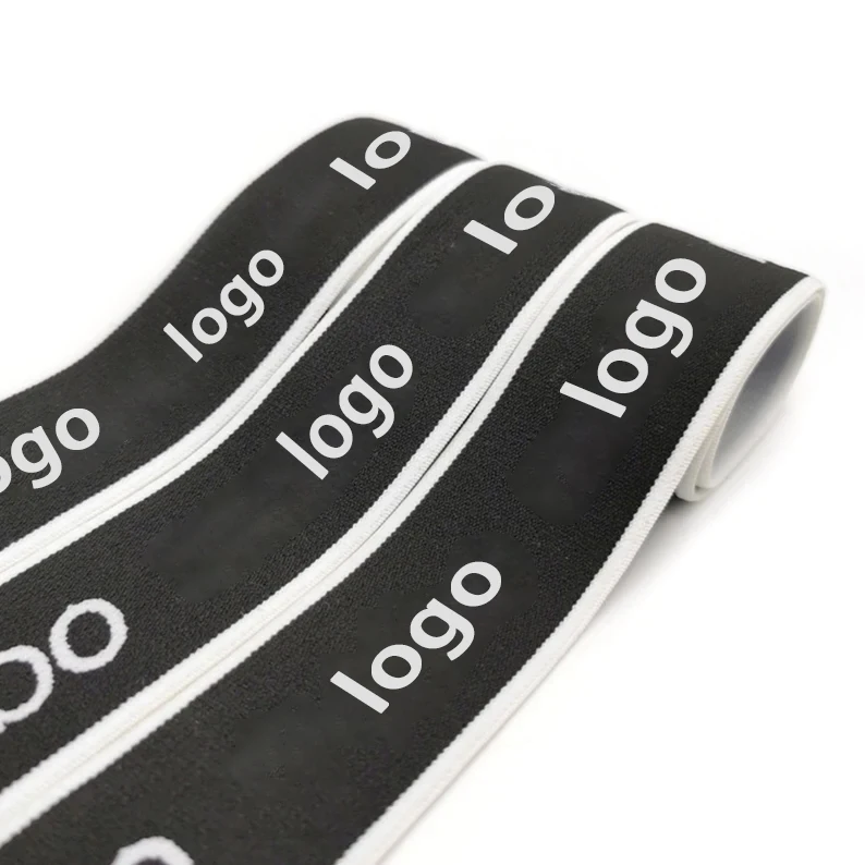 Printed Custom Logo Design Double Side Thickening Woven Cotton Jacquard ...