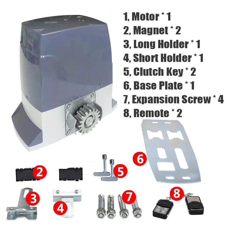 DC Sliding Gate Operator with Battery Backup & Solar Panels