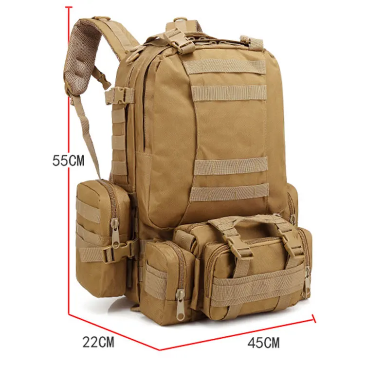 Tactique 53l 50l Large Oxford Tactical Gear Bag Molle Waterproof ...