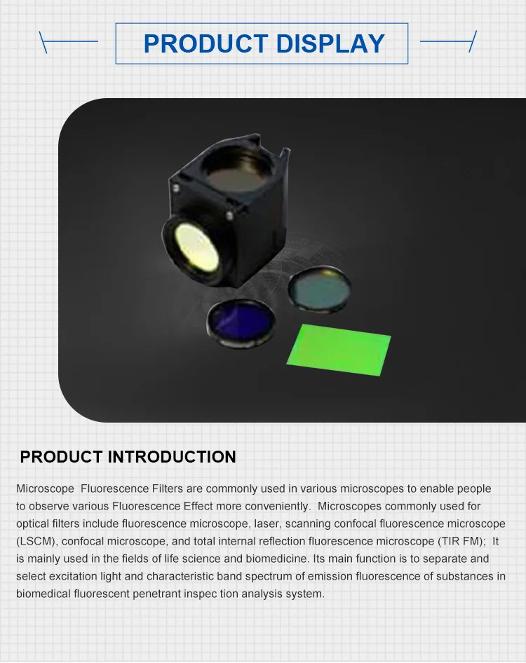 High Transmittance Laser Scanning Confocal Microscope Filters