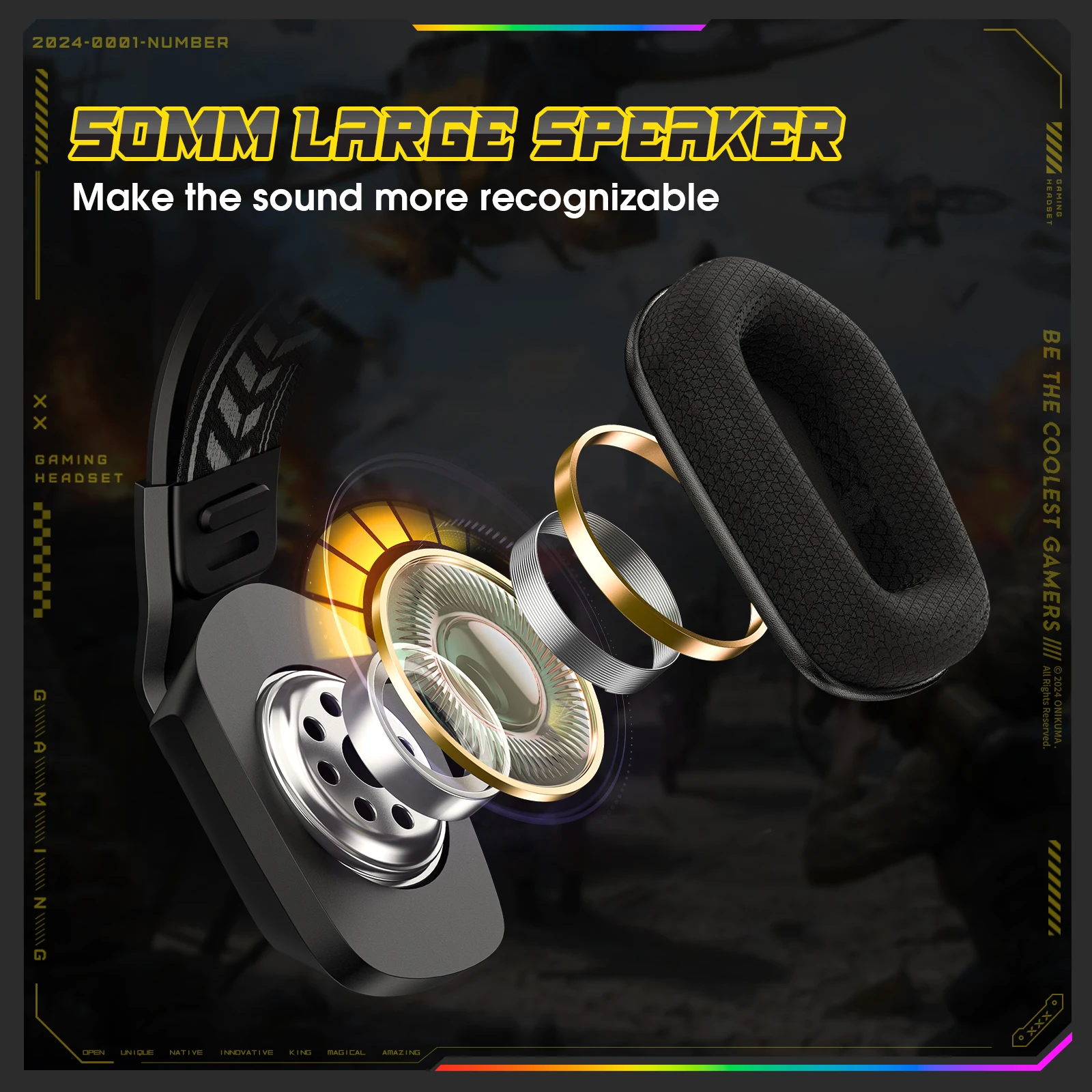ONIKUMA X13 Gaming Headset - Immersive Audio Experience