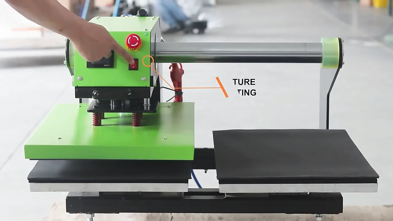 Double Working Tables Pneumatic Large Size Heat Press Machine Auto ...